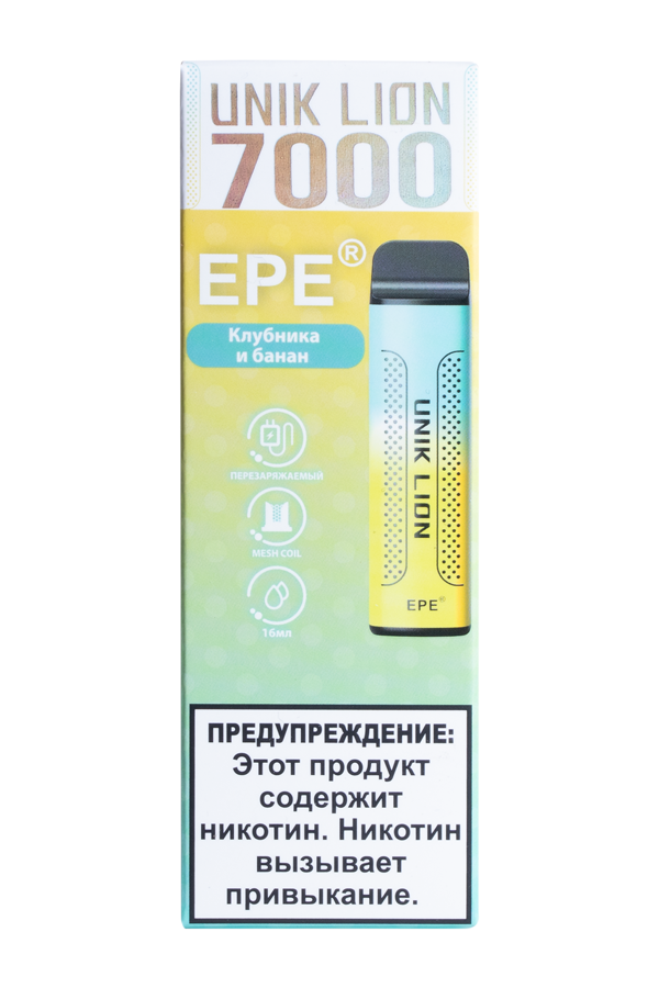 Купить Одноразовый EPE UNIK LION 7000 Клубника И Банан оптом по самой ...